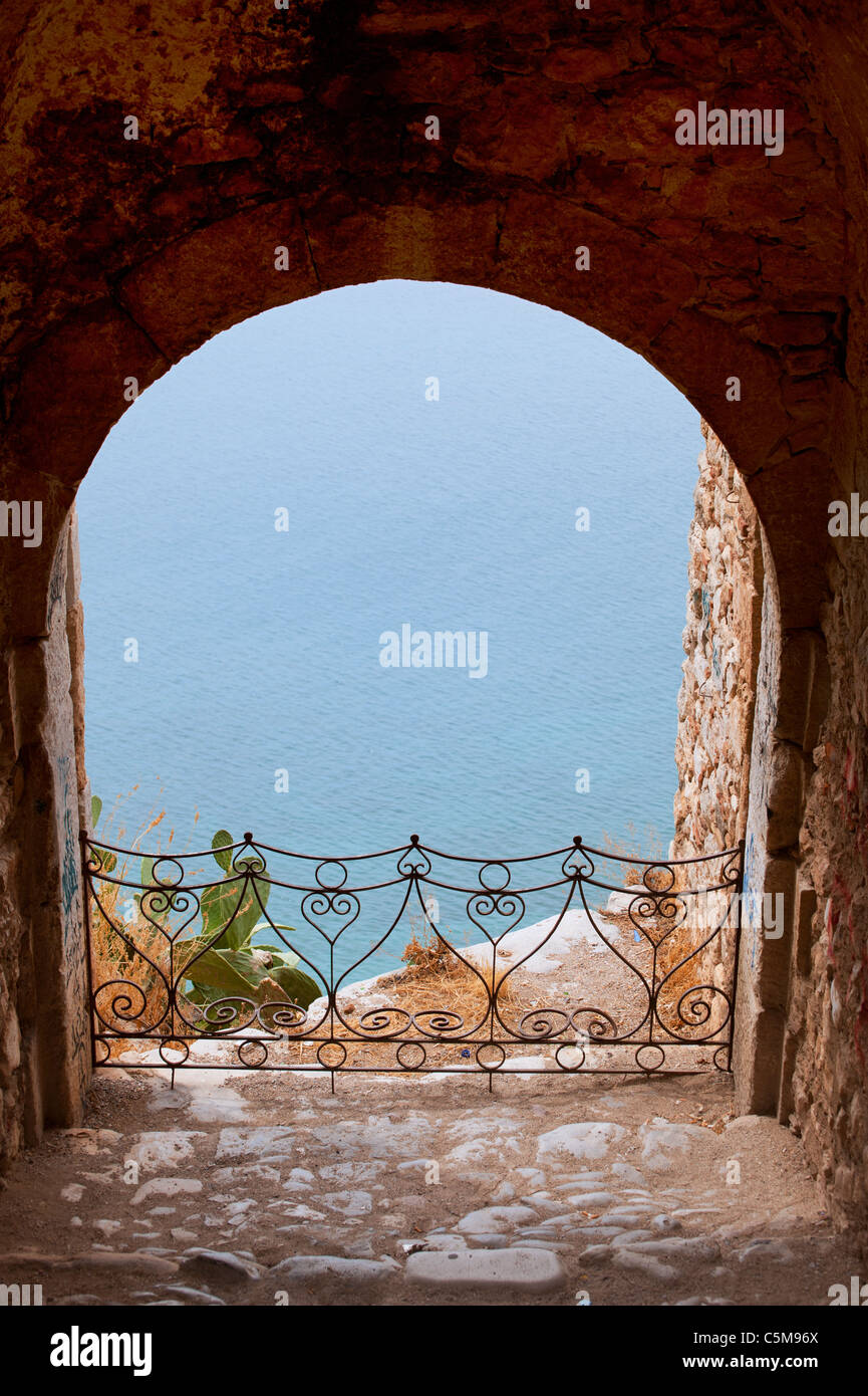 Greek balcony hi-res stock photography and images - Alamy