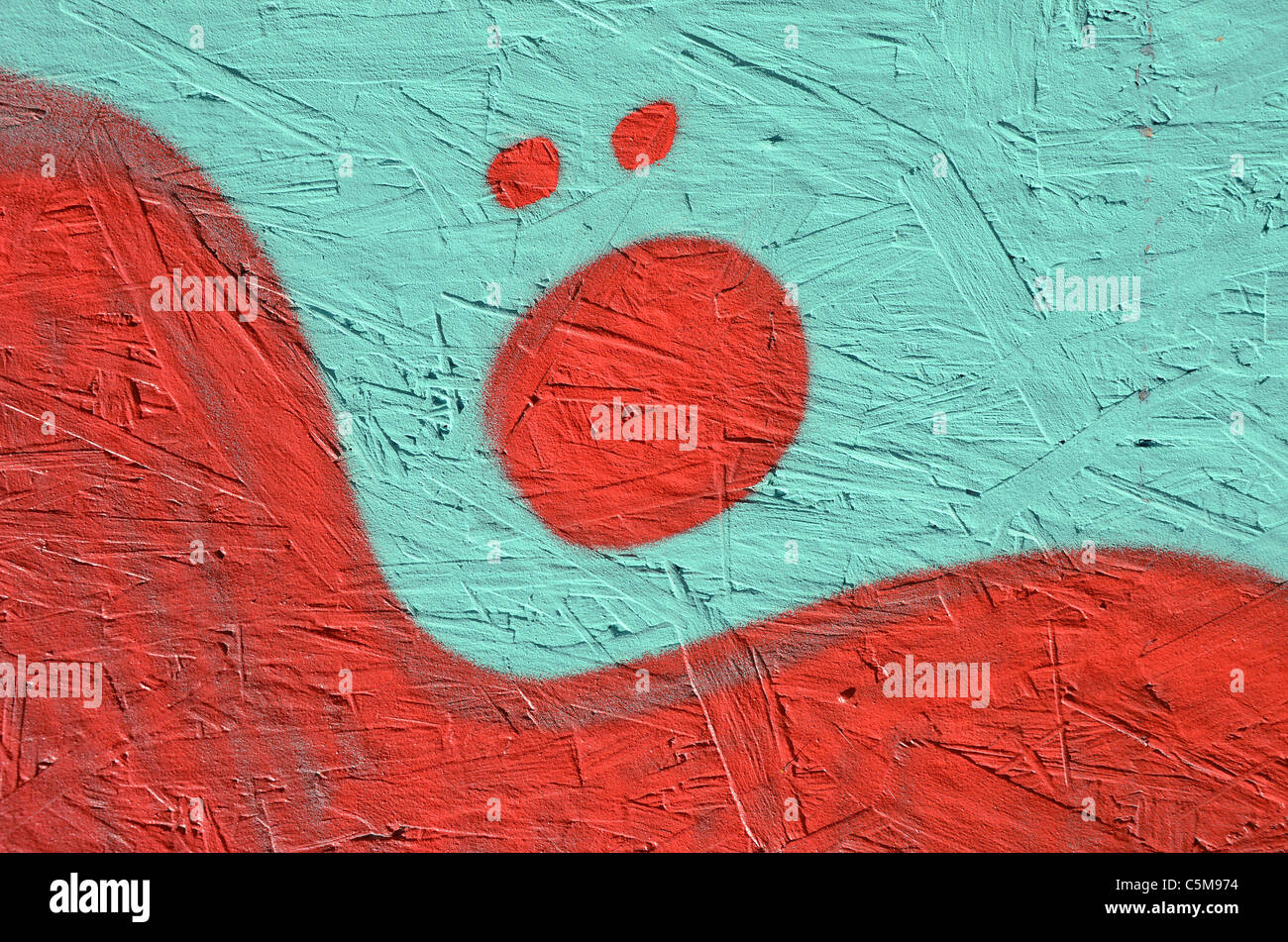 red and green painted wood panel background Stock Photo - Alamy