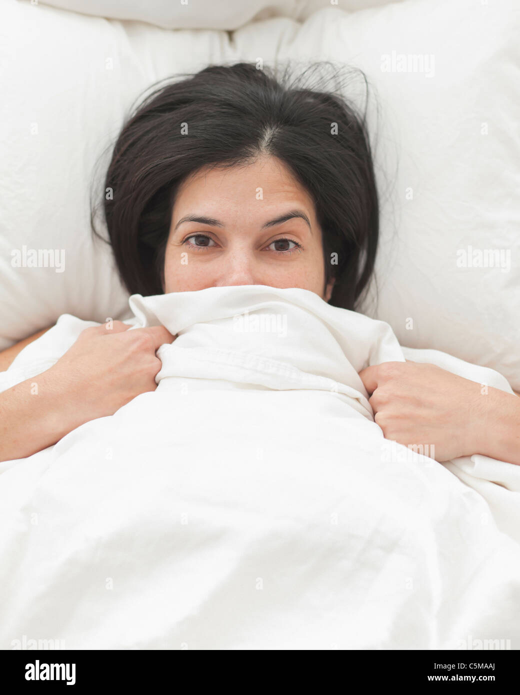 Covering mouth with sheet hi-res stock photography and images - Alamy
