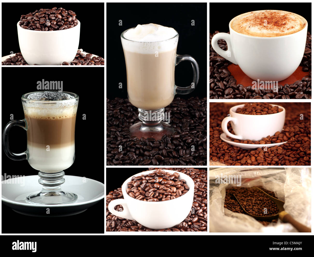 Cafe collage hi-res stock photography and images - Alamy