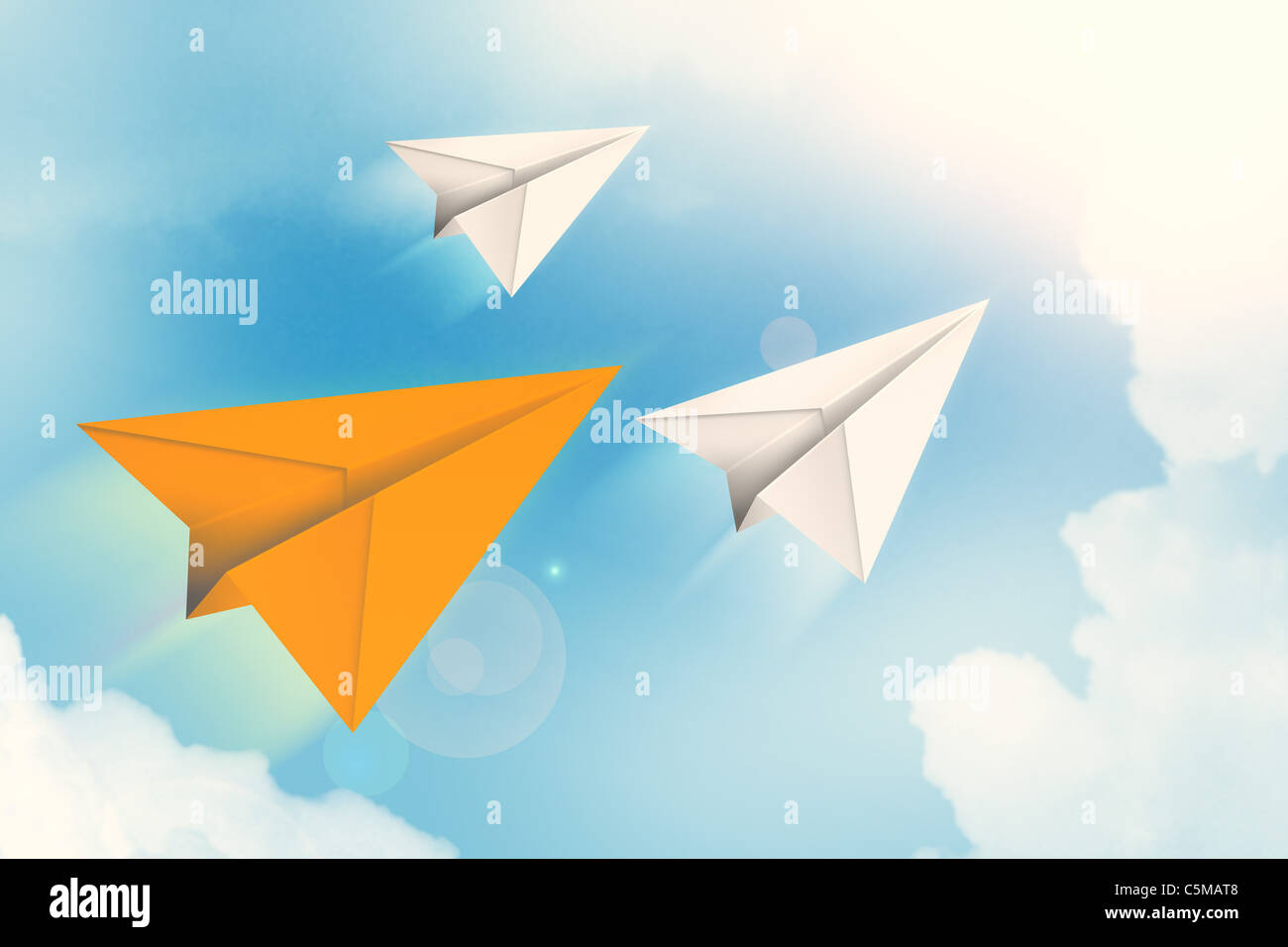 Make paper plane hi-res stock photography and images - Alamy