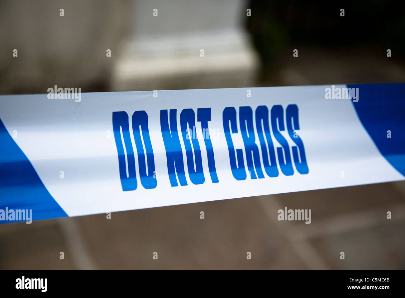Death police tape hi-res stock photography and images - Alamy