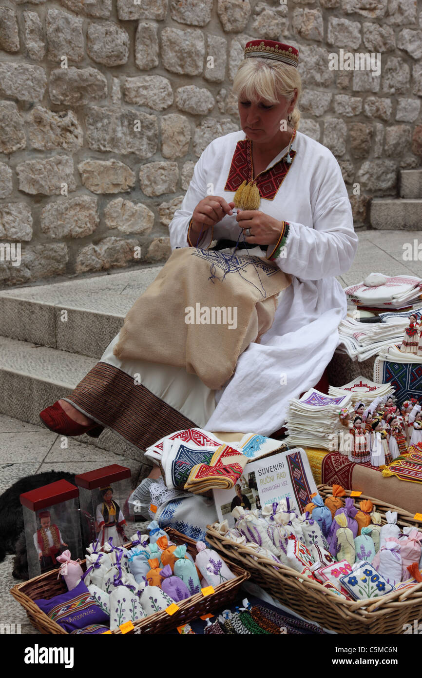 Selling local souvenirs arts and crafts and gifts hi-res stock ...