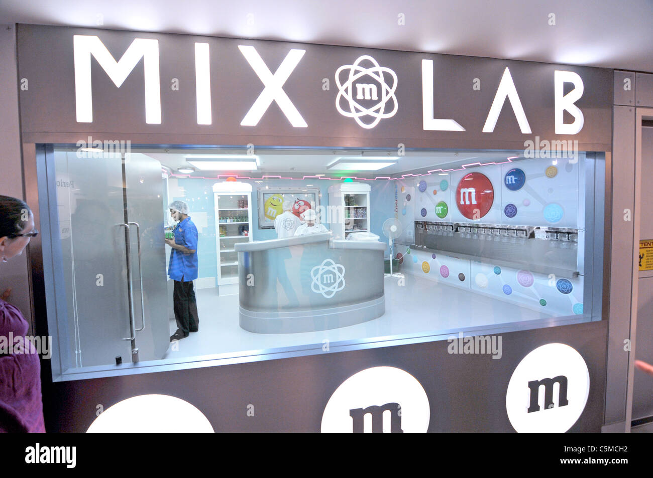 M&ms world London sweet shop chocolates branding candy store Stock ...