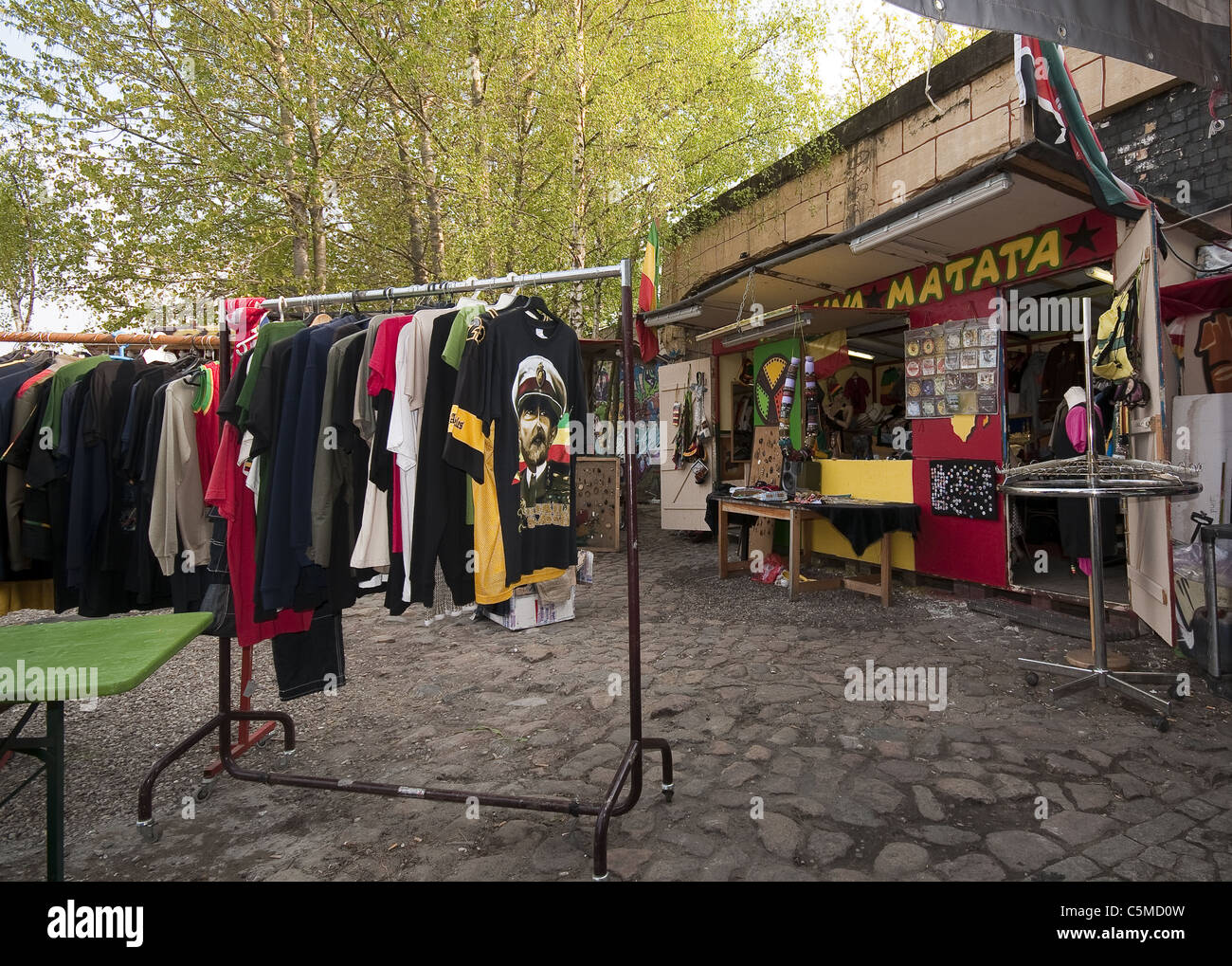 African-themed YAAM in Friedrichshain behind the East Side Gallery ...