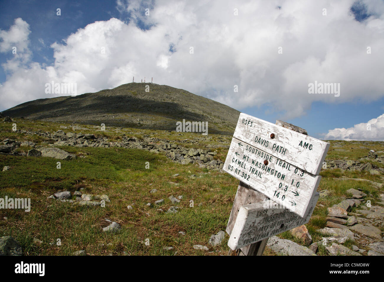 Mount Washington from Davis Path in the White Mountains, New Hampshire ...