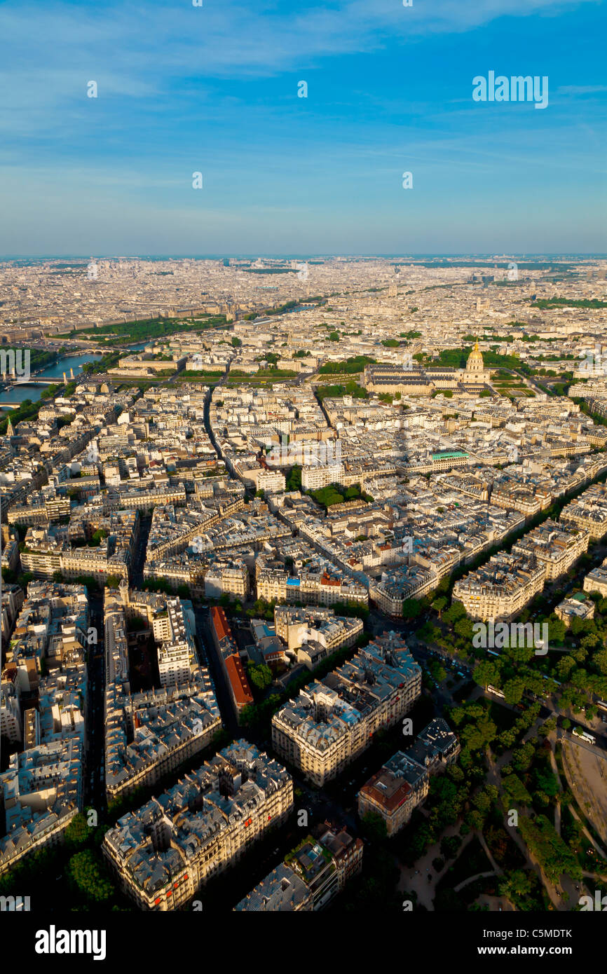 Paris From The Eiffel Tower, France Stock Photo - Alamy