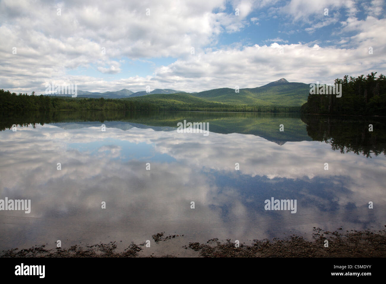 Mount Chocorua from Chocorua Lake in Tamworth, New Hampshire USA during ...