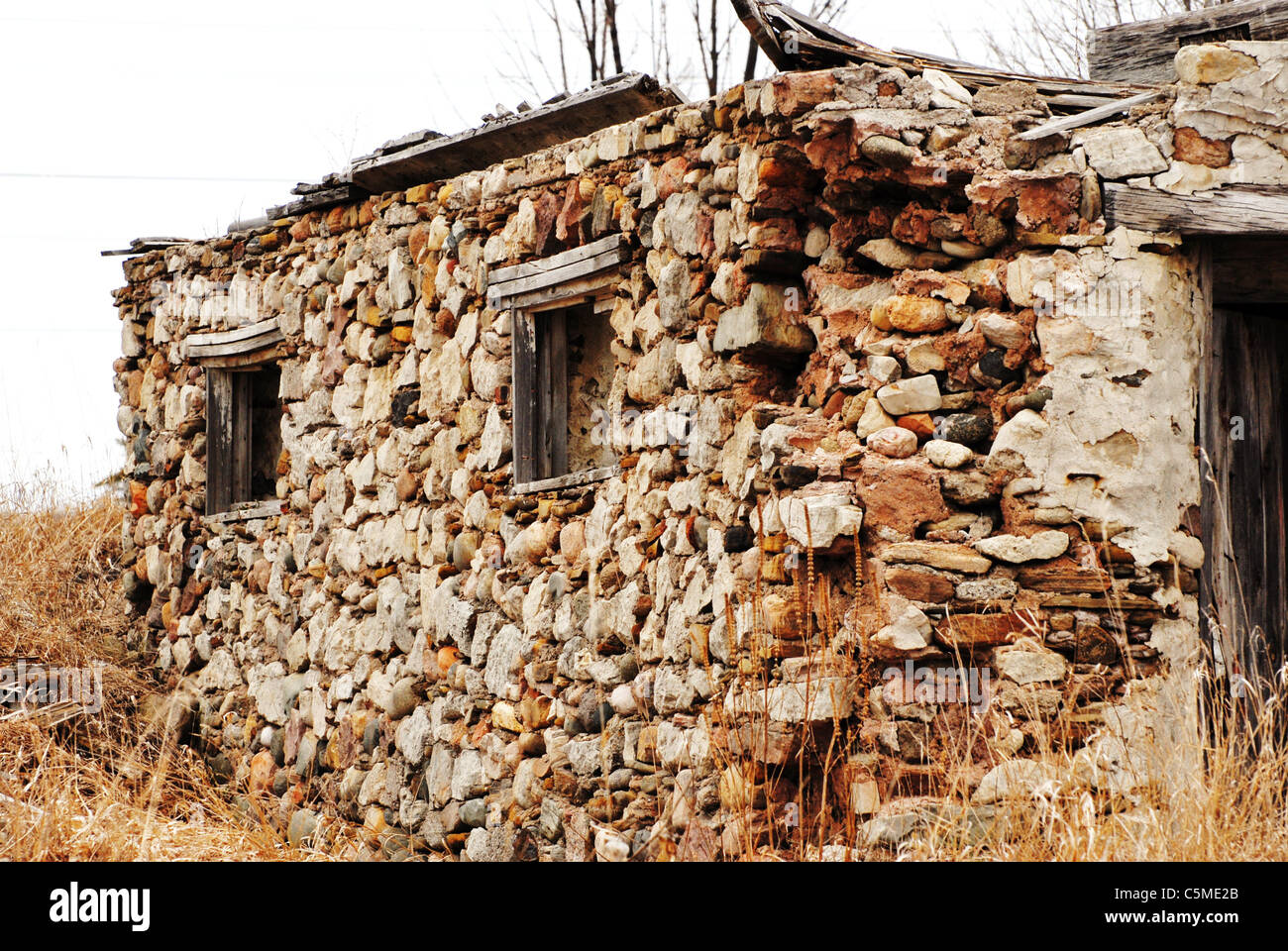 collapsed century barn Stock Photo - Alamy