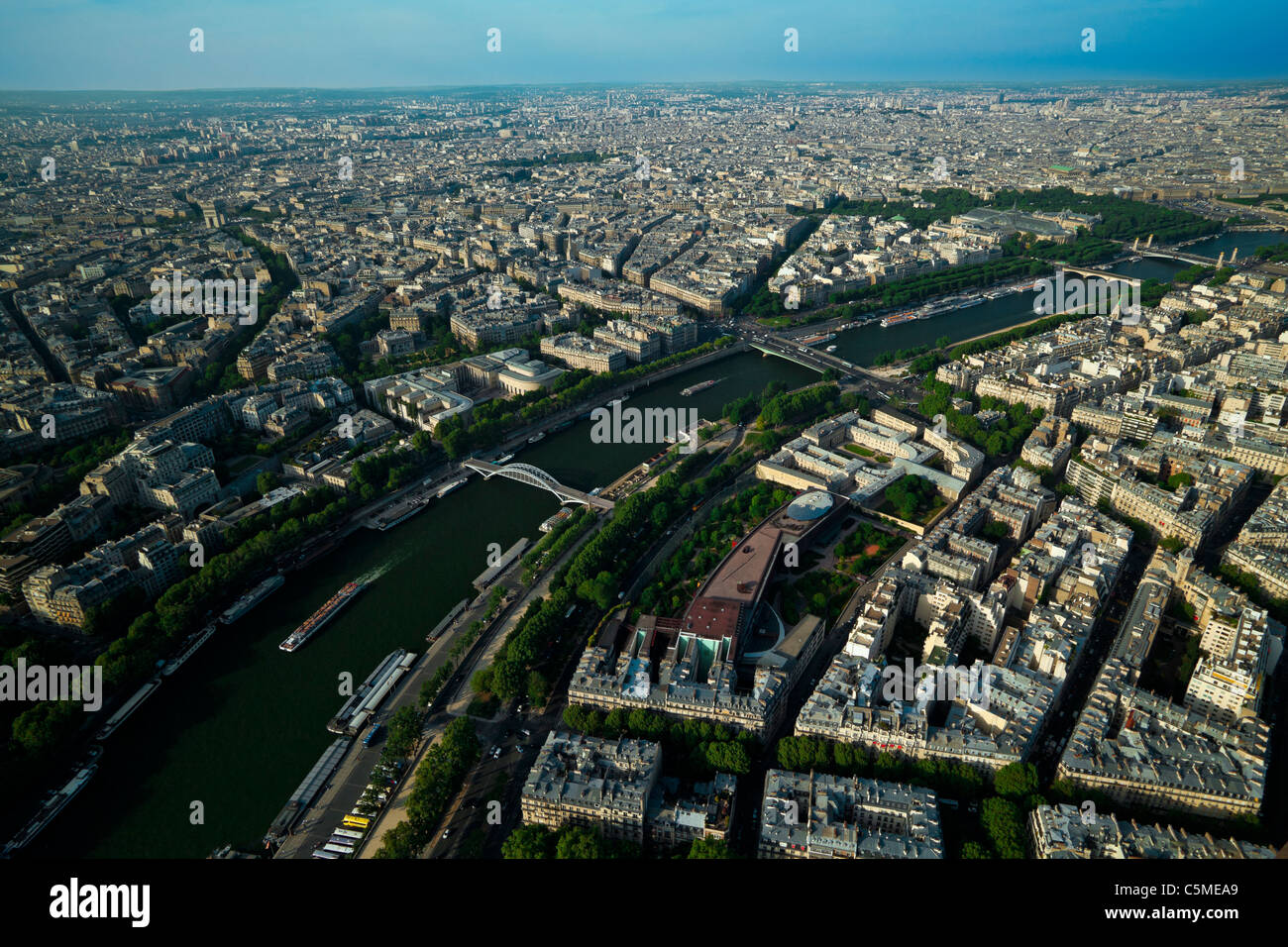 Paris From The Eiffel Tower, France Stock Photo - Alamy