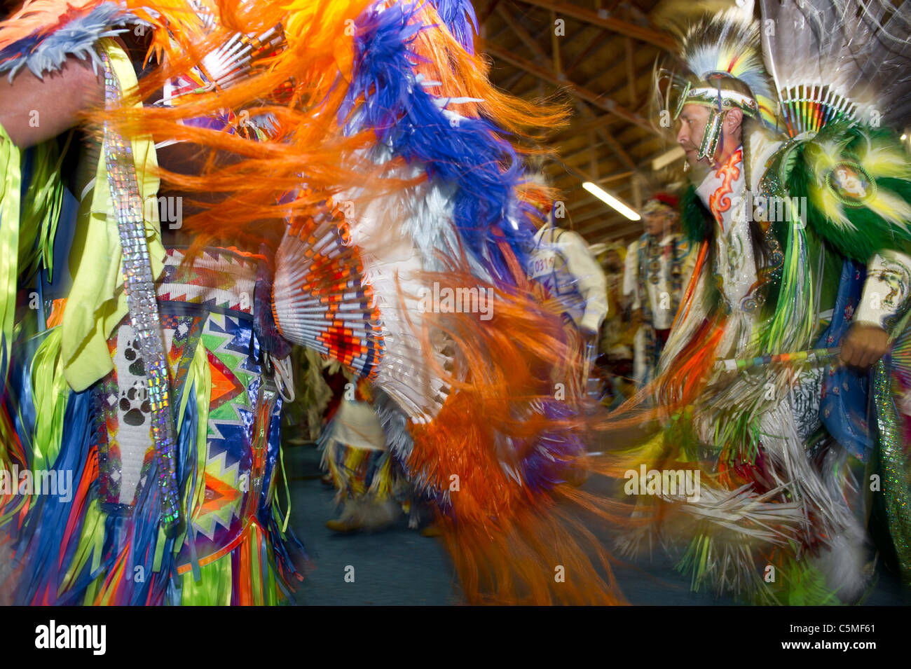Native dancers at the Tsuu T'ina First Nation's Annual Celebration ...