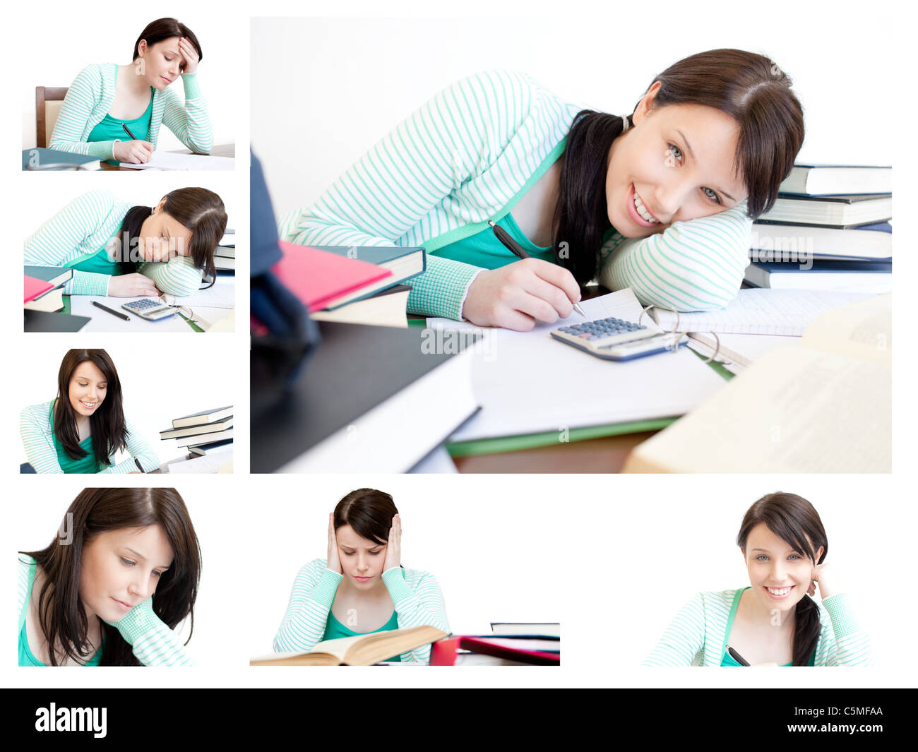 Work education collage hi-res stock photography and images - Alamy