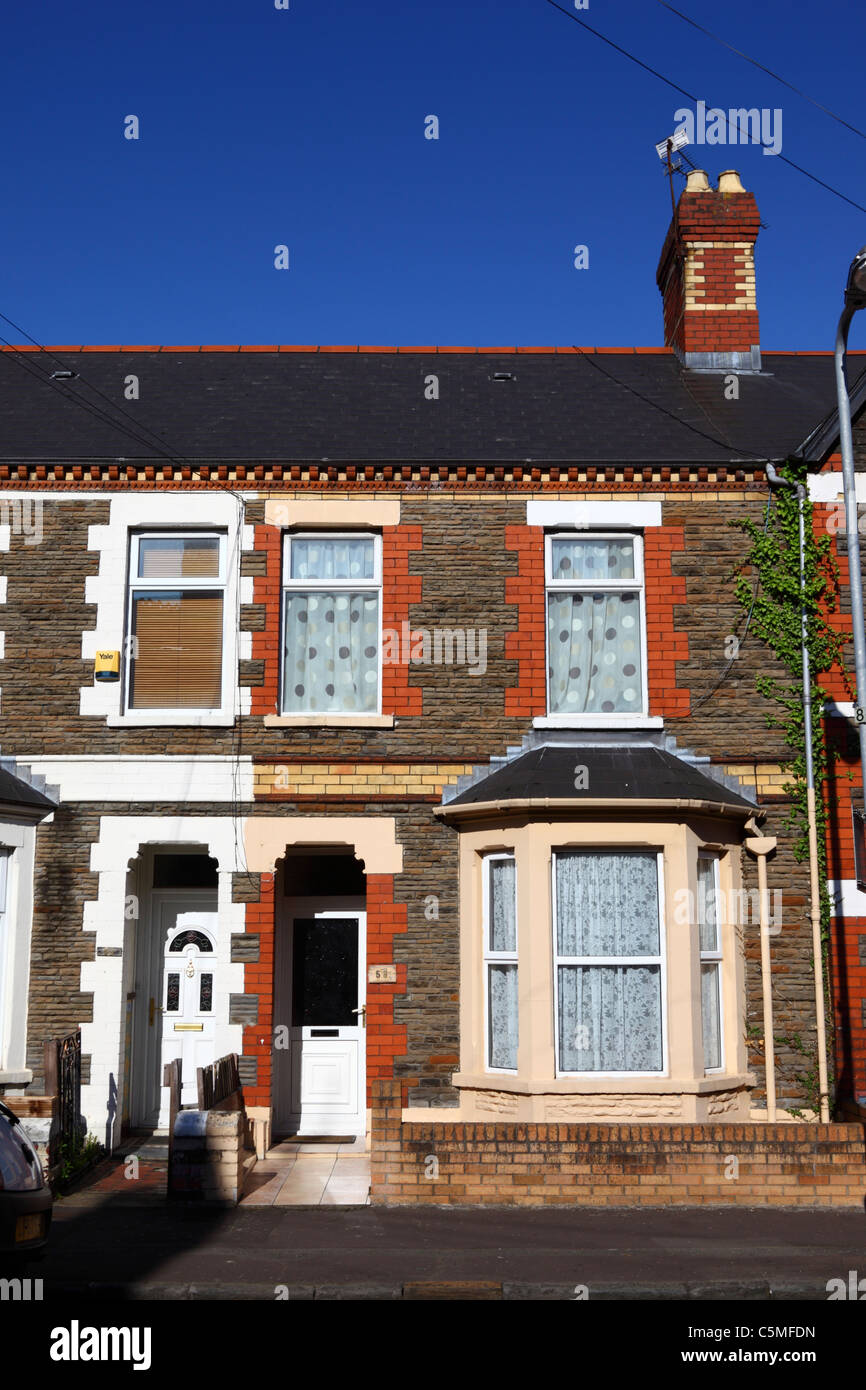 Terraced houses cardiff wales uk hi-res stock photography and images ...