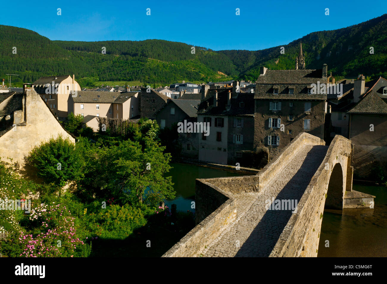Bridge Of Notre-Dame,Mende, Lozere, Languedoc Roussillon, France Stock ...