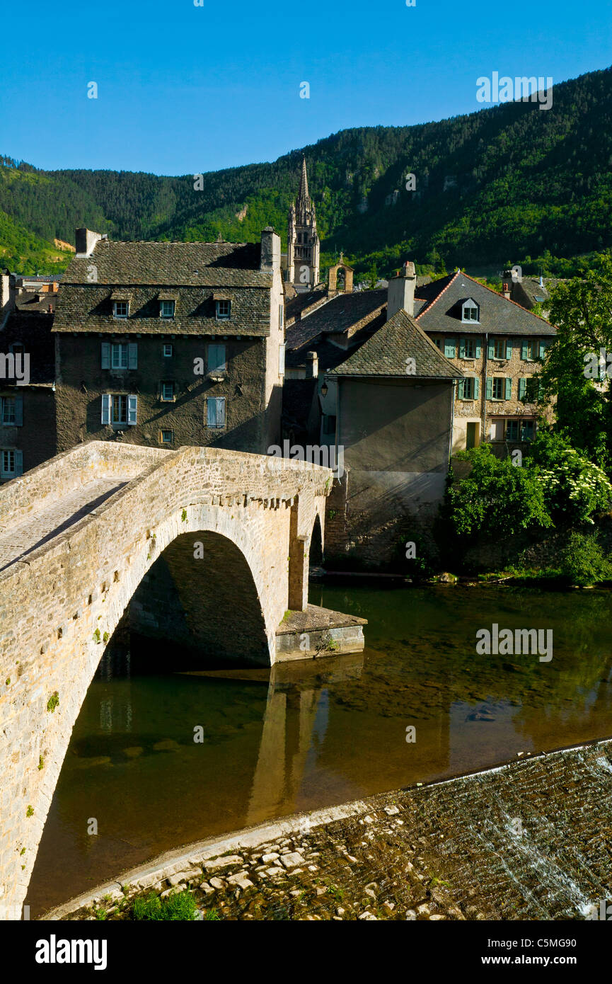 Bridge Of Notre-Dame,Mende, Lozere, Languedoc Roussillon, France Stock ...