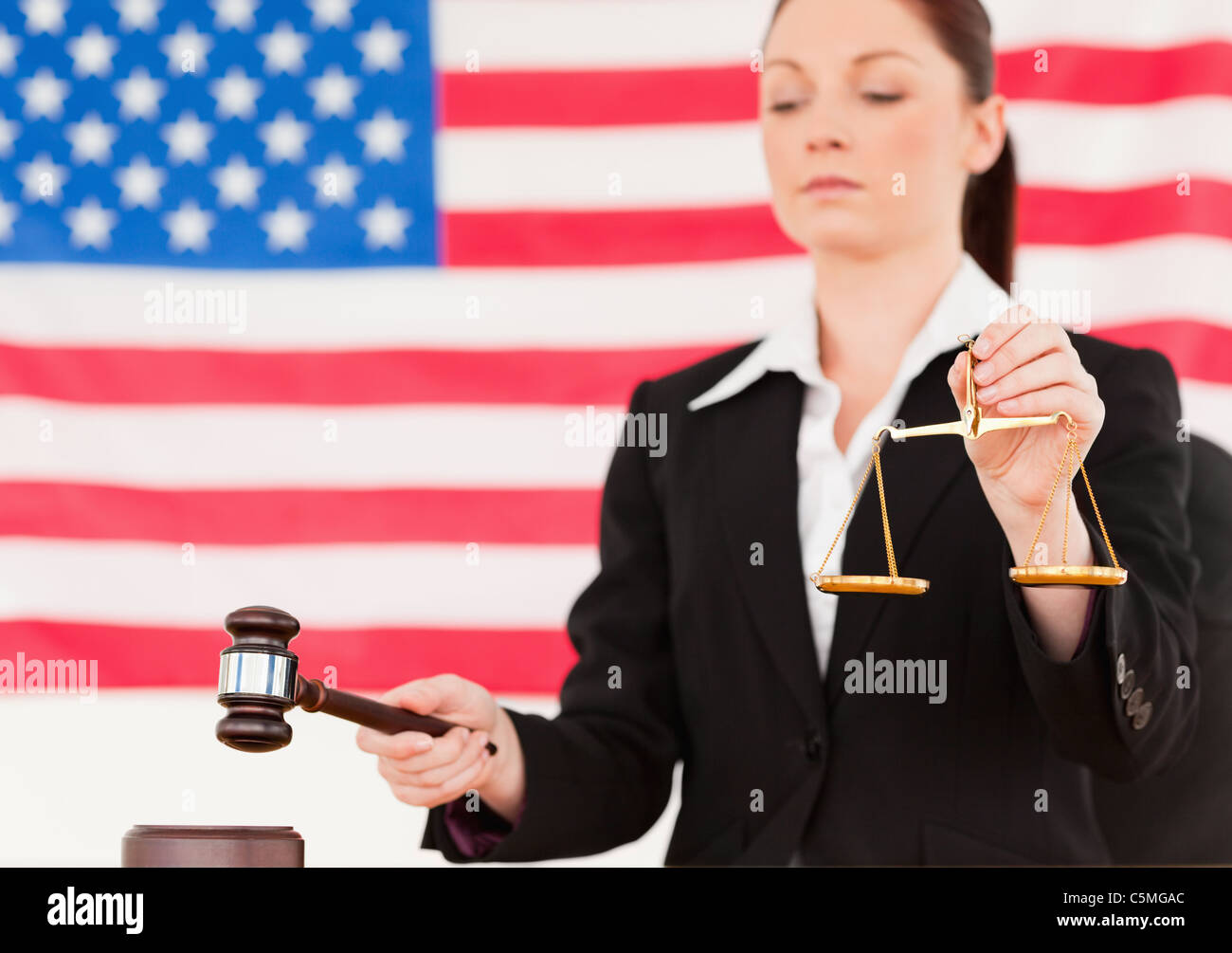 Judge scales hi-res stock photography and images - Alamy