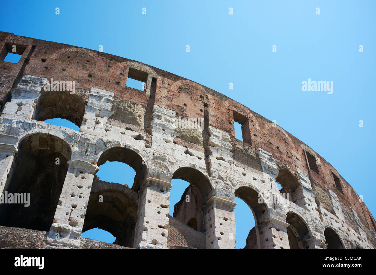 Exterior of the Colosseum Rome Italy Stock Photo - Alamy