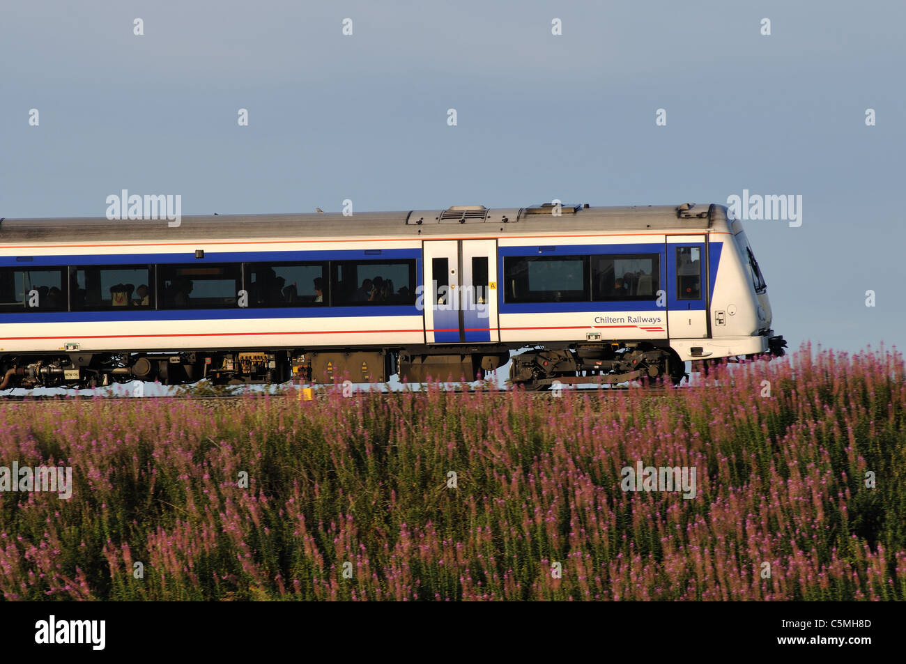Chiltern Railways train side view Stock Photo - Alamy