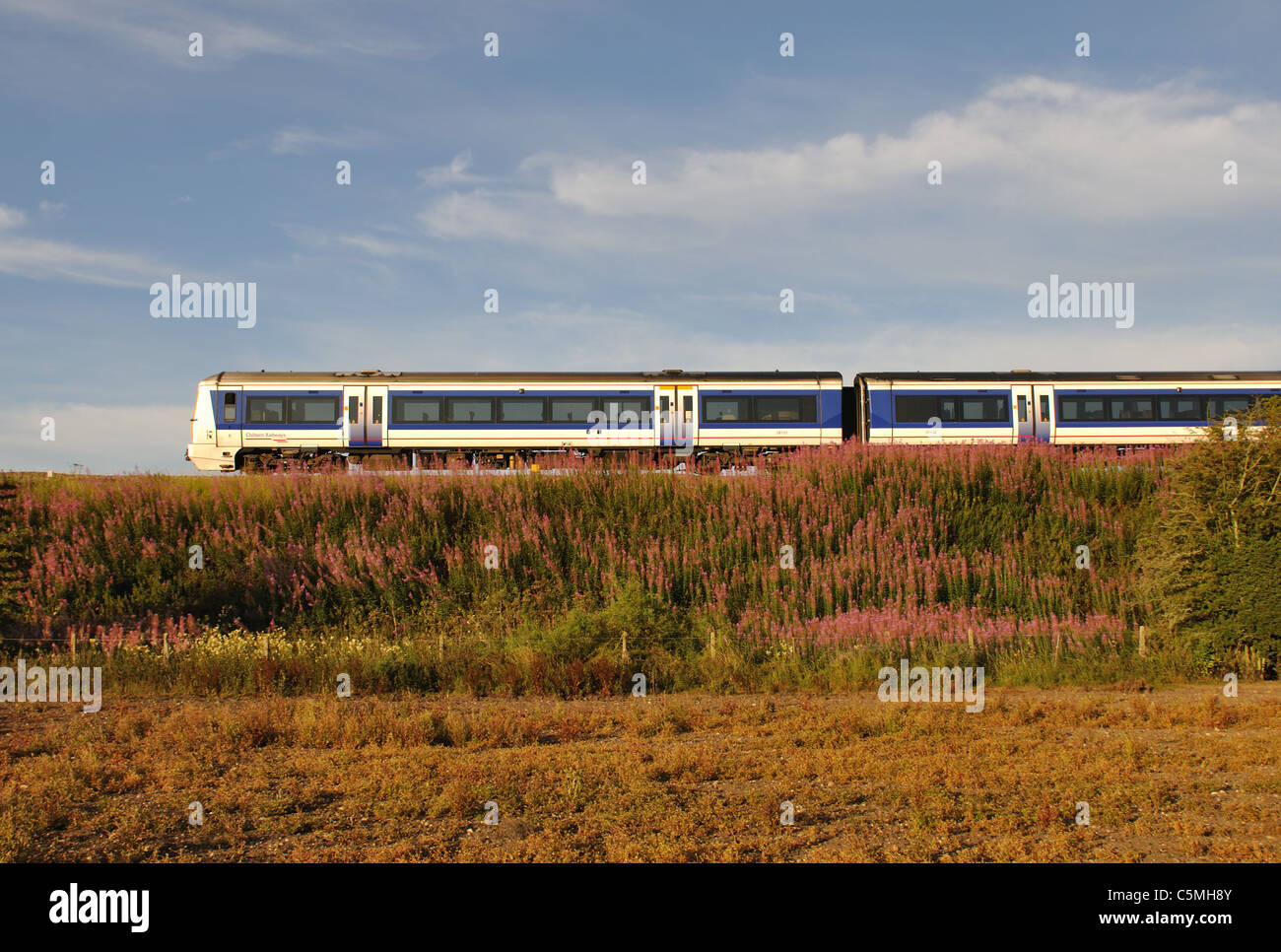 Chiltern Railways train side view Stock Photo - Alamy