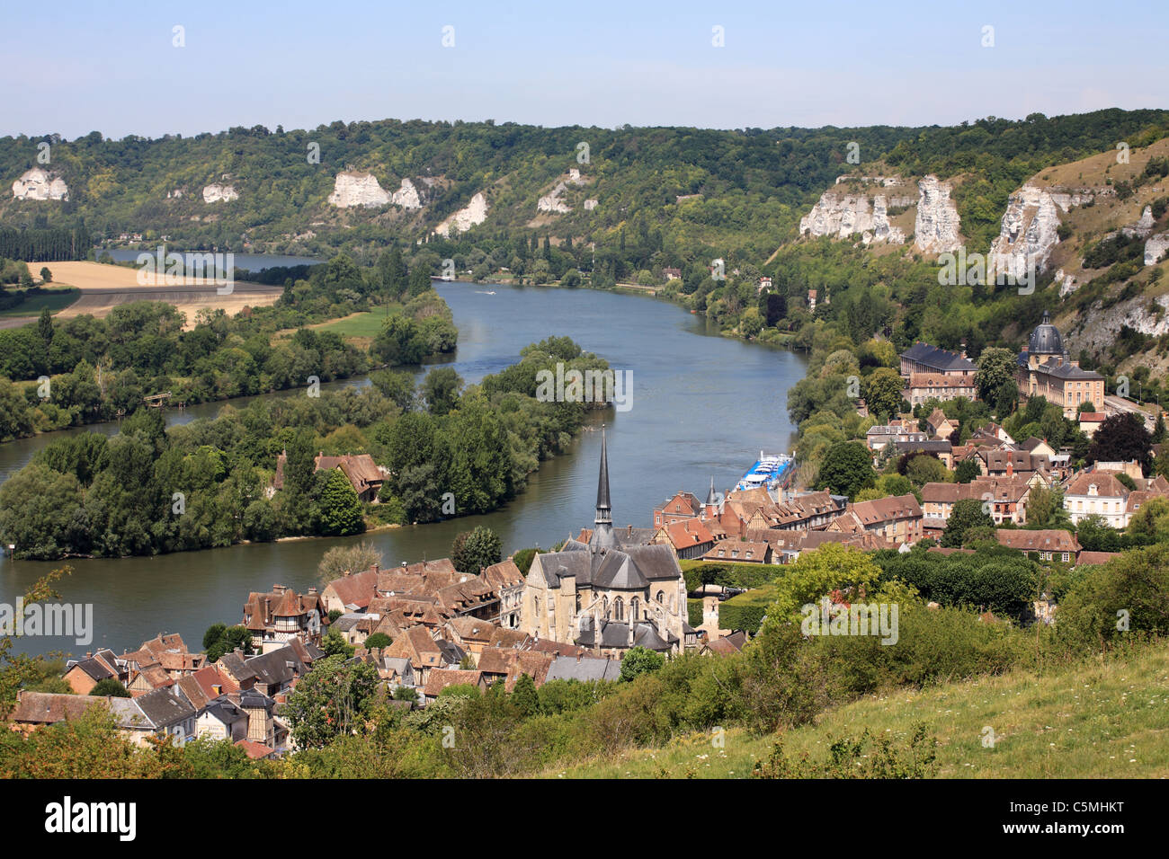 The river Seine at Le Petit Andely, Normandy, France Stock Photo - Alamy