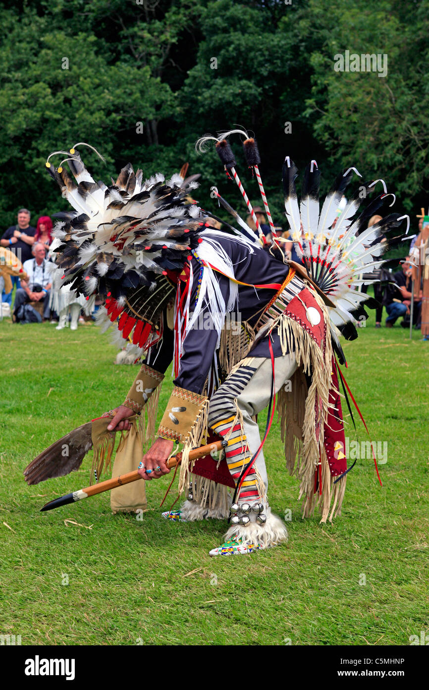 Native American Indian Pow Wow Cultural event in England Stock Photo ...