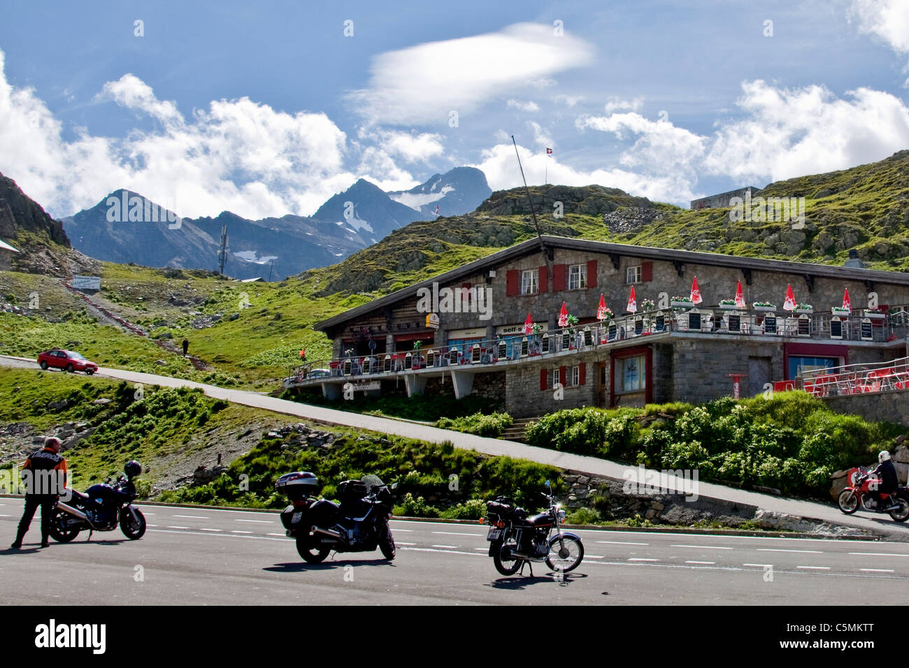 Alpin center,Hotel Steingletscher, Susten pass, Switzerland Stock Photo ...