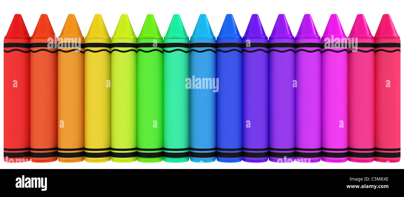 Crayons cartoon hi-res stock photography and images - Alamy