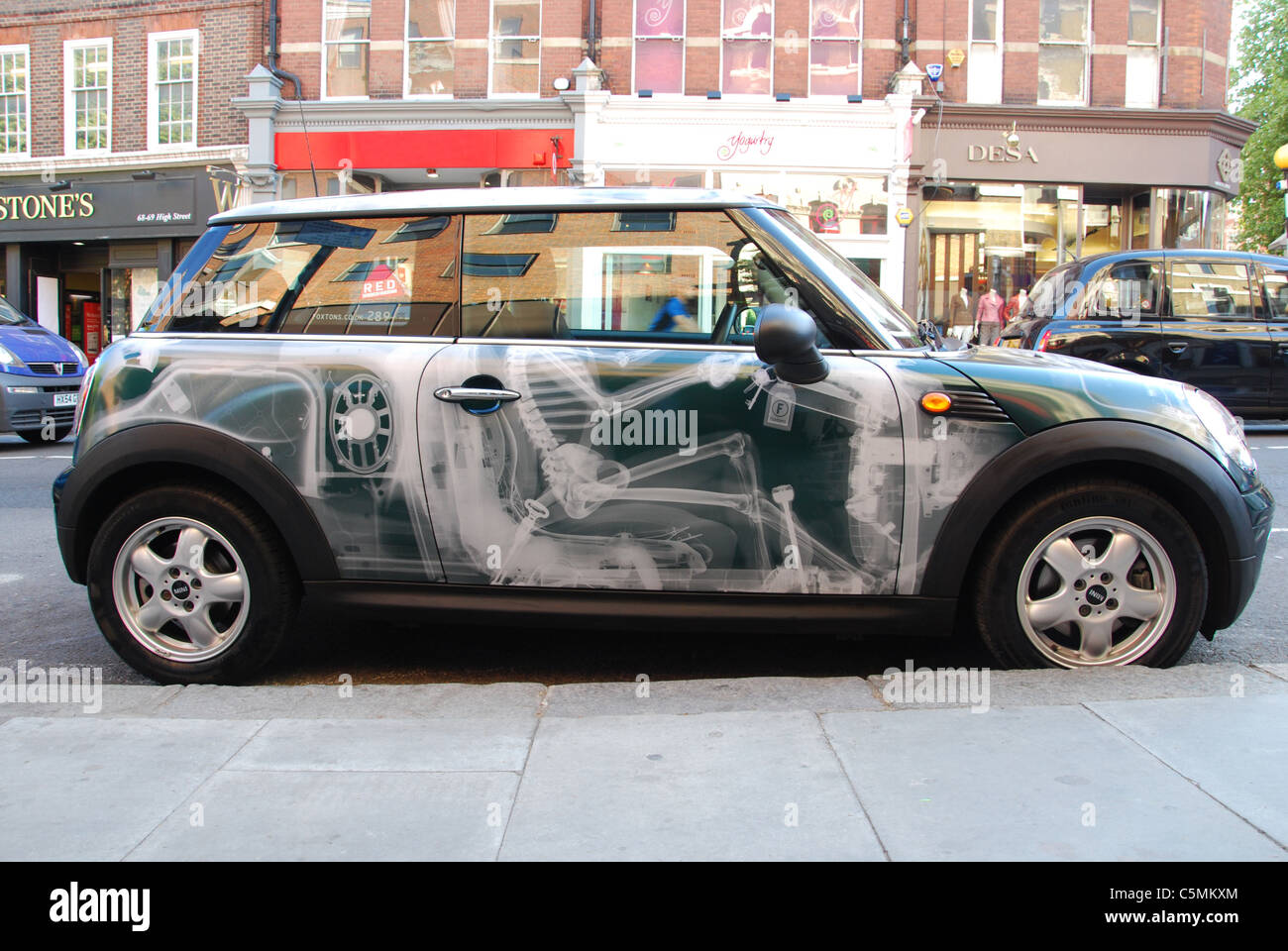 The 2010 Foxtons X-ray Mini seen in Hampstead London UK Stock Photo - Alamy