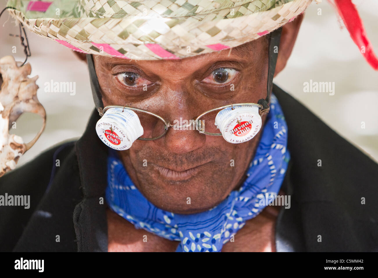 Cuba, Trinidad. Cuban Comedian Dancer at an Outdoor Cafe Stock Photo ...