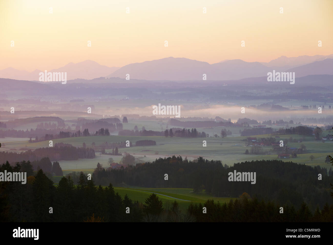 Germany bavaria morning mist hi-res stock photography and images - Alamy