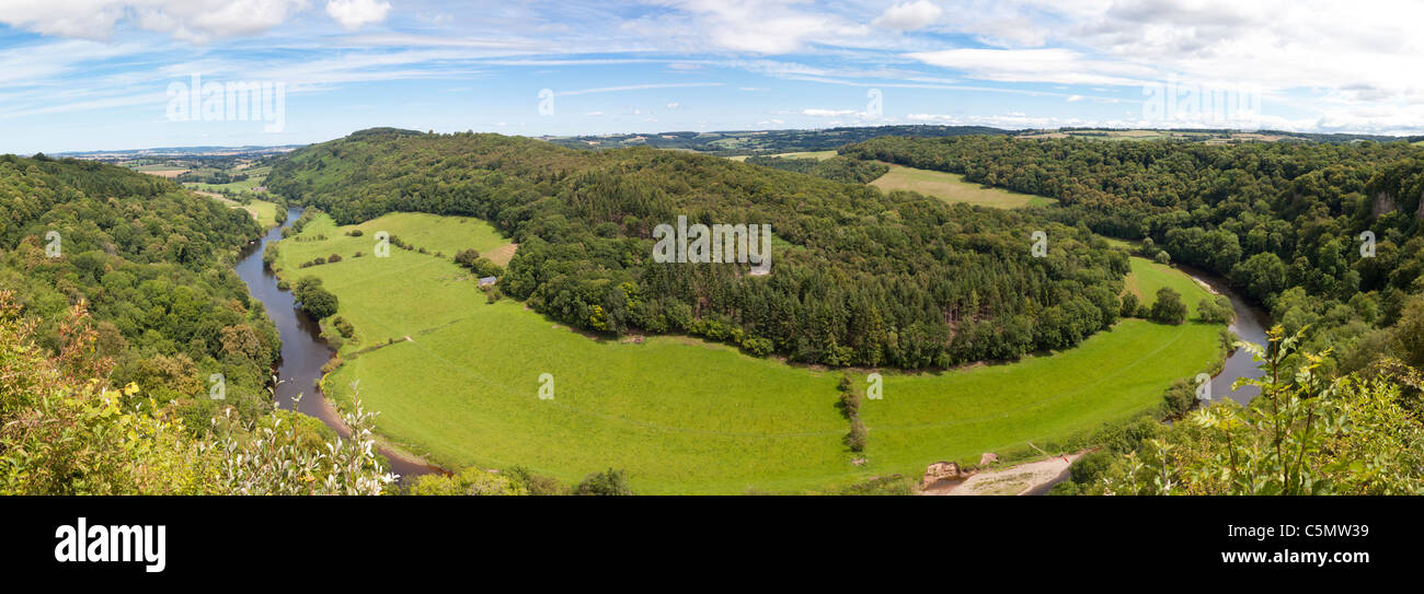 Panorama river wye valley symonds yat gloucestershire hi-res stock ...