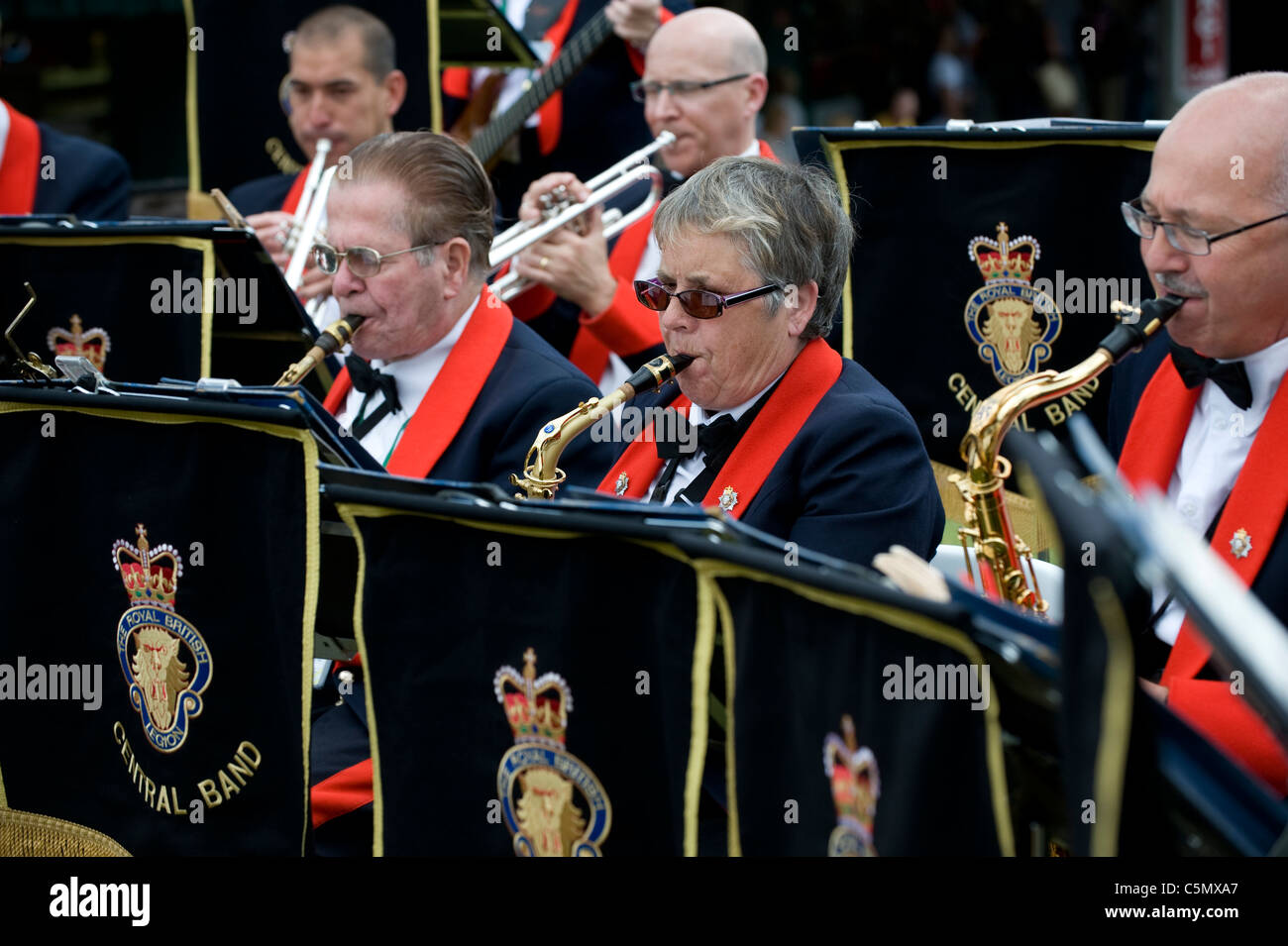 The central band of the royal british legion hi-res stock photography ...