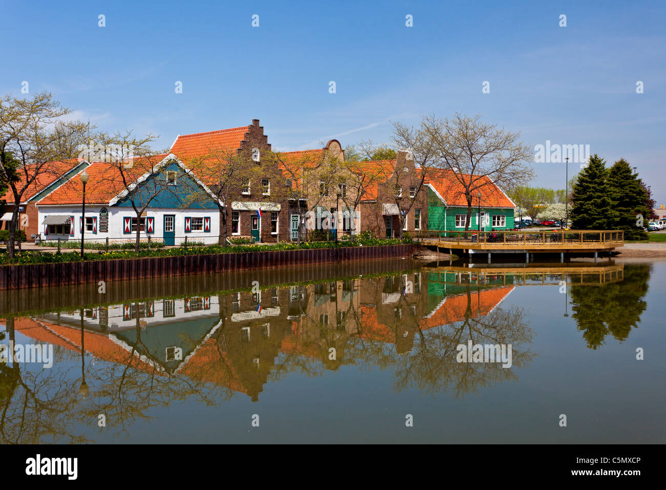 Architecture and shops of the Dutch Village tourist attraction in ...