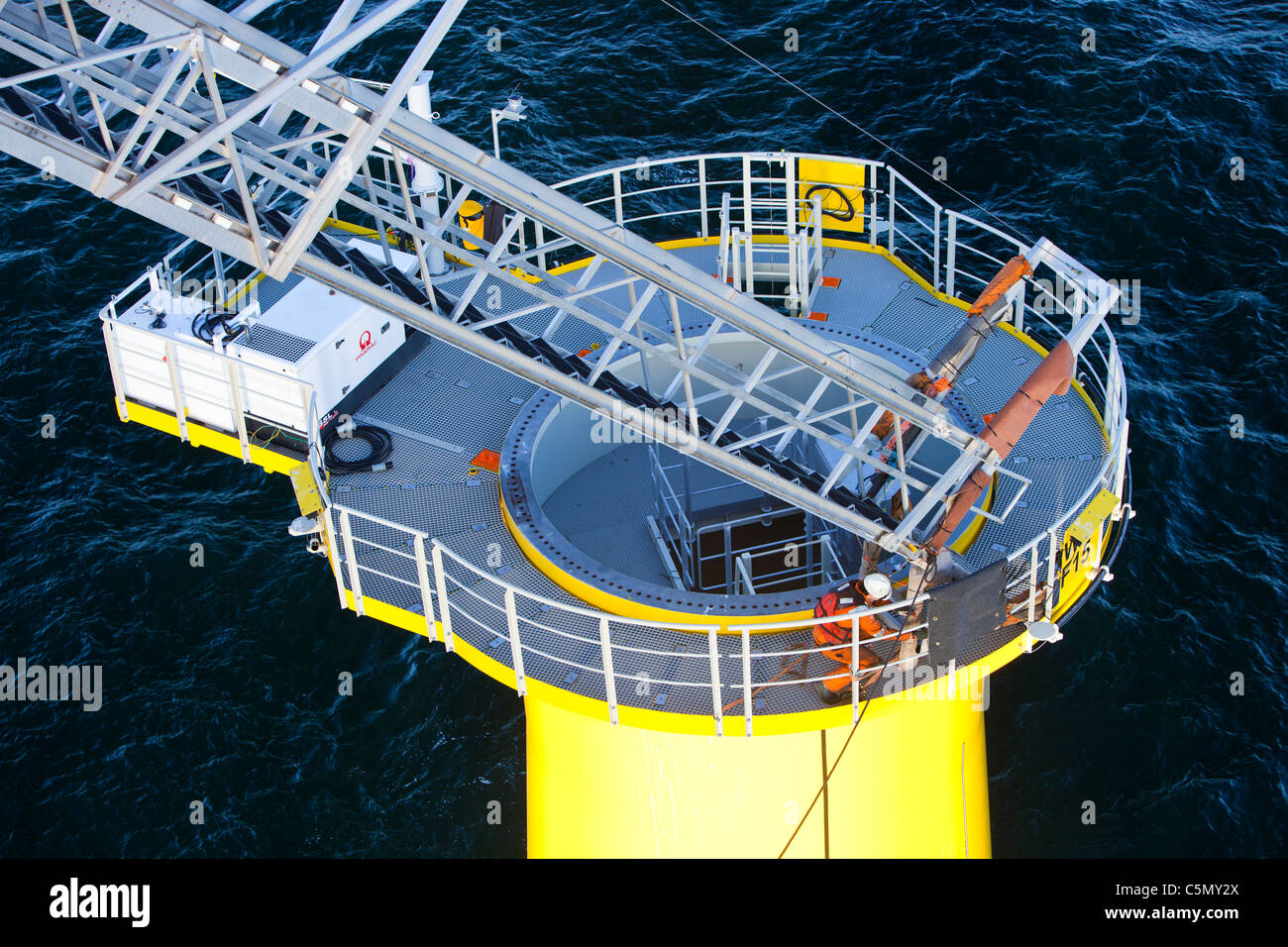 Wind turbine base hi-res stock photography and images - Alamy