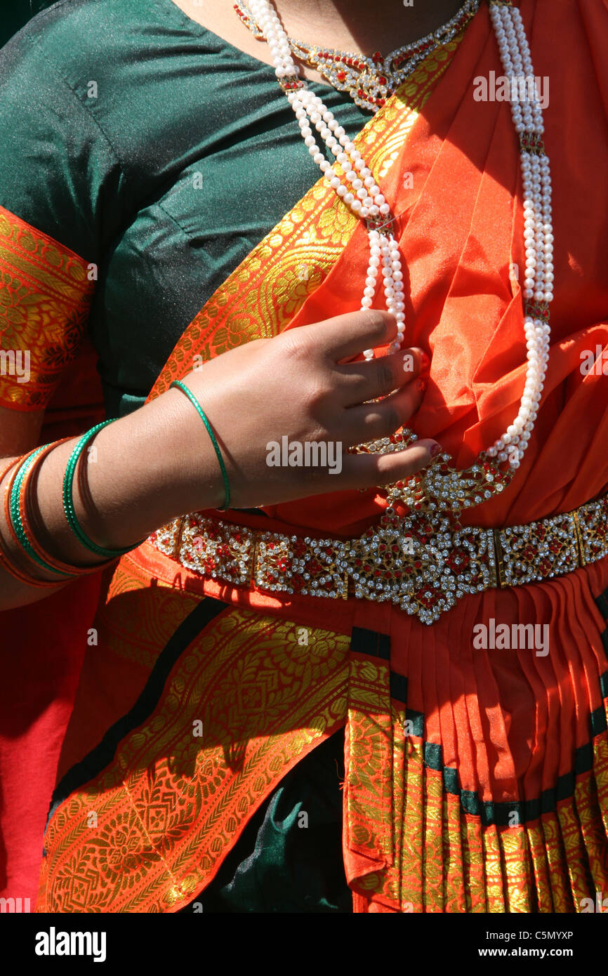 oriental indian dance group in rome italy Stock Photo - Alamy
