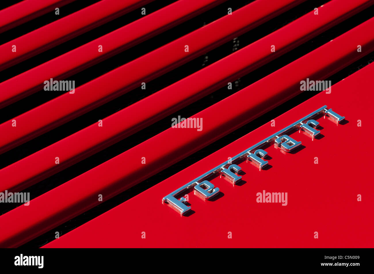 Ferrari logo in chrome hi-res stock photography and images - Alamy