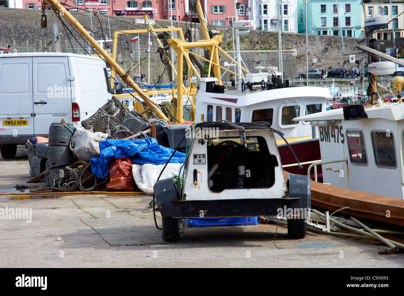 Brixham fishing fleet in harbour hi-res stock photography and images ...