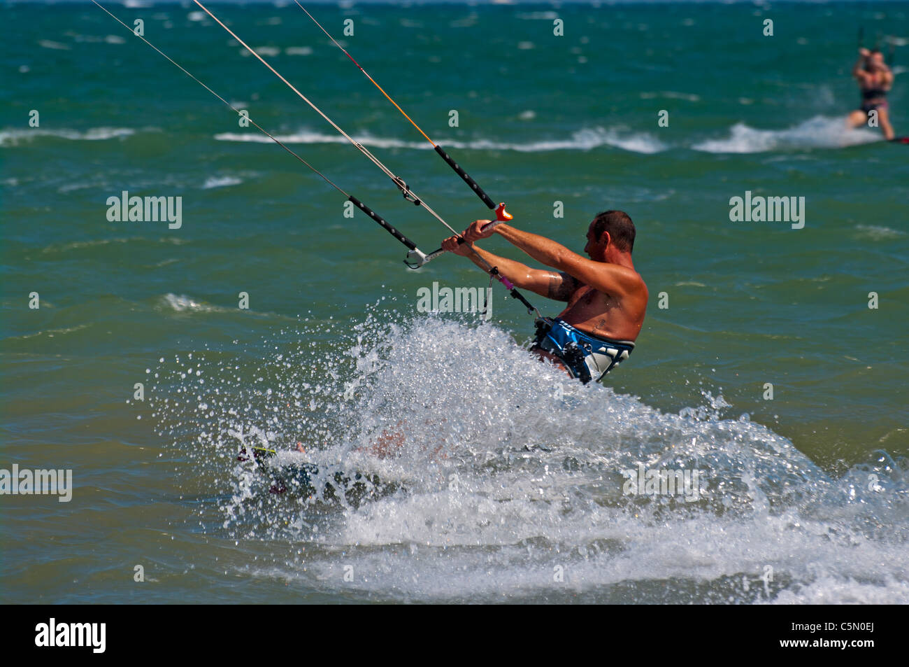 Kitesurfer side view hi-res stock photography and images - Alamy