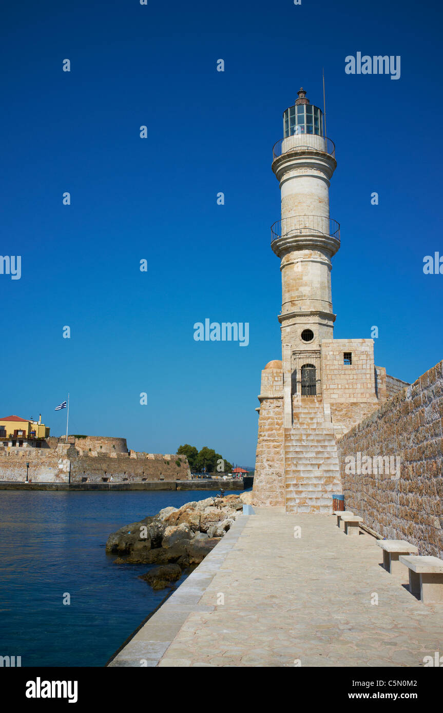 Hania chania old town lighthouse hi-res stock photography and images ...