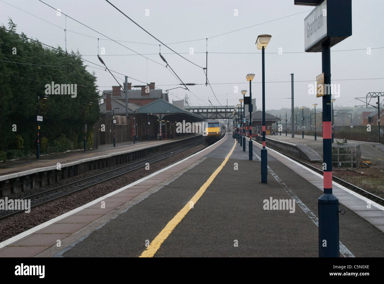 Grantham Railway Train Station Platform High Resolution Stock ...