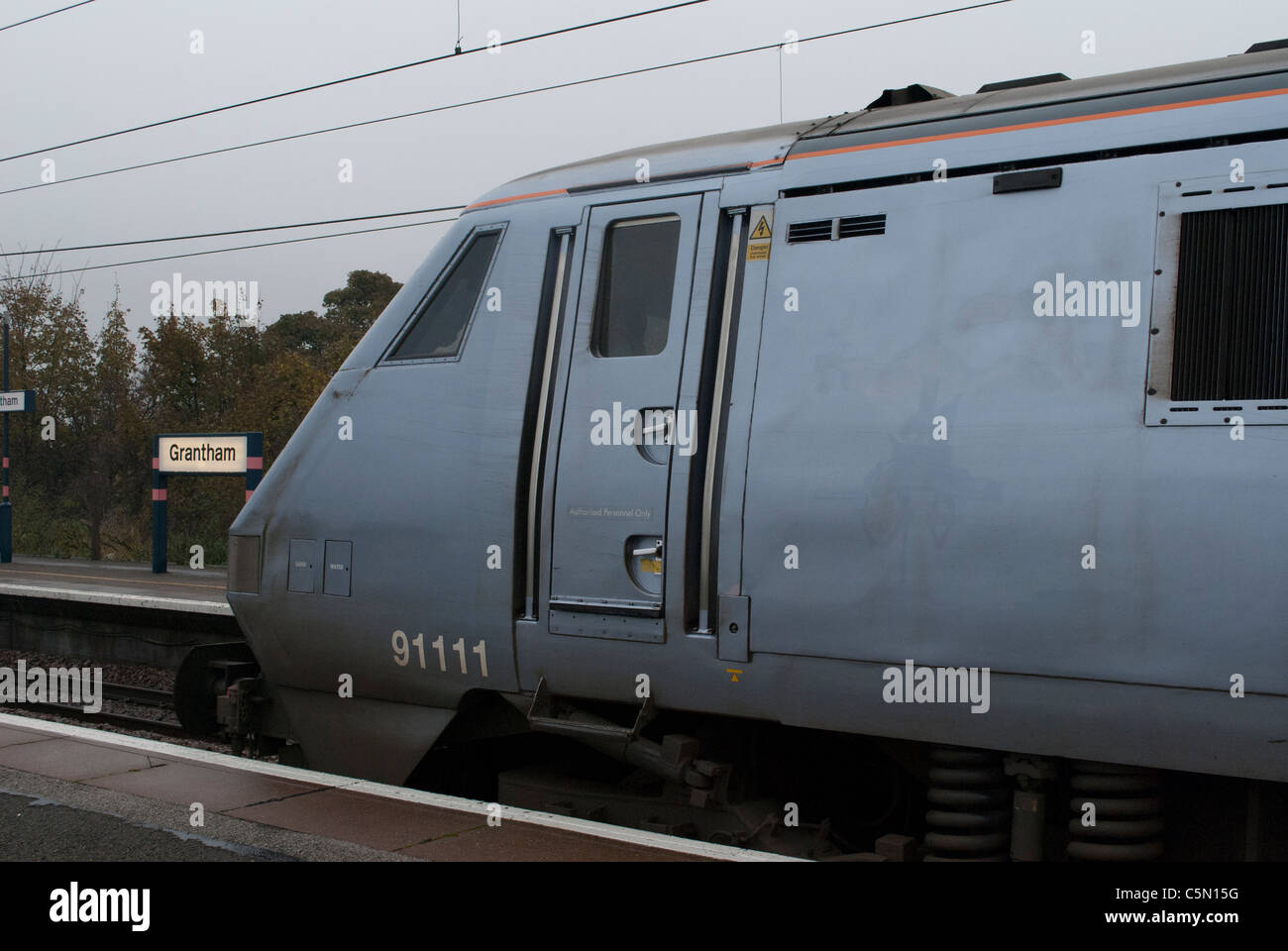 British Rail Class 91 National Express train 91111 electric locomotive ...