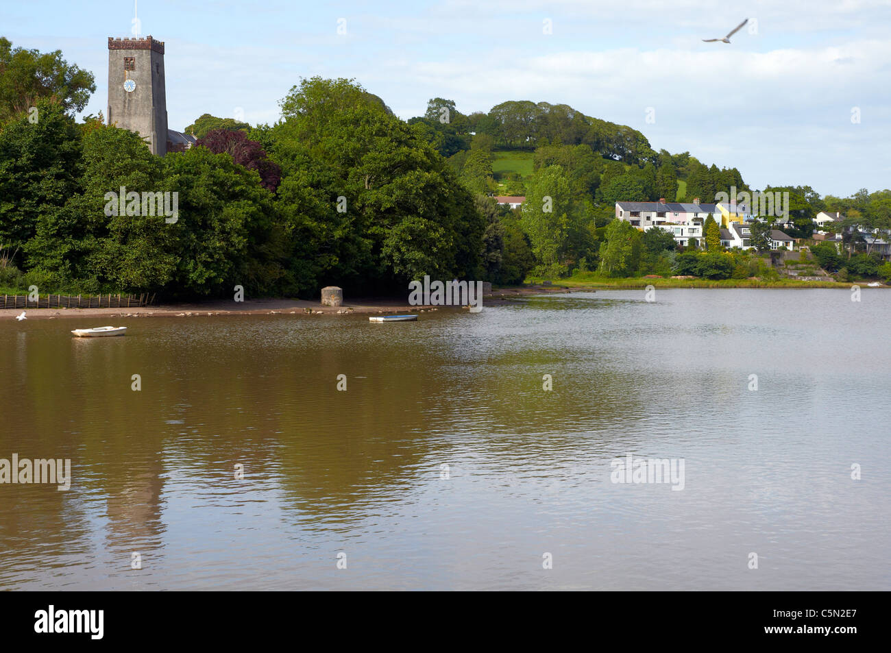Stoke gabriel church on the river dart hi-res stock photography and ...