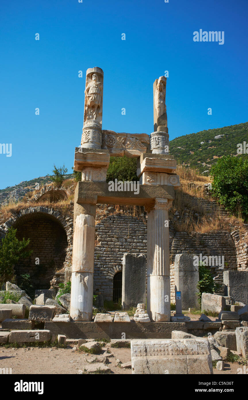 Domitian Square and the temple Ephesus Turkey Stock Photo - Alamy