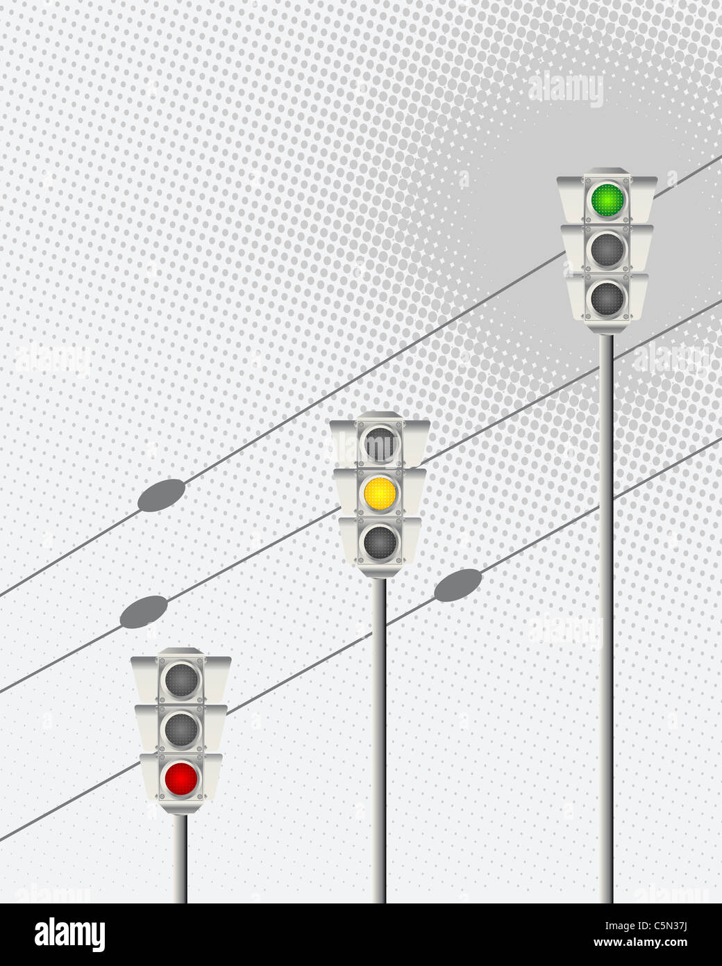 Conceptual traffic lights background, abstract art Stock Photo - Alamy
