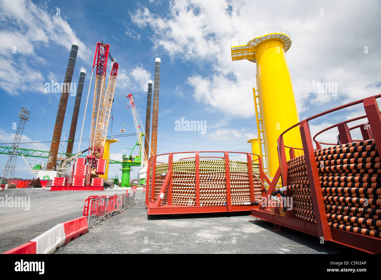 Parts of offshore wind farm hi-res stock photography and images - Alamy
