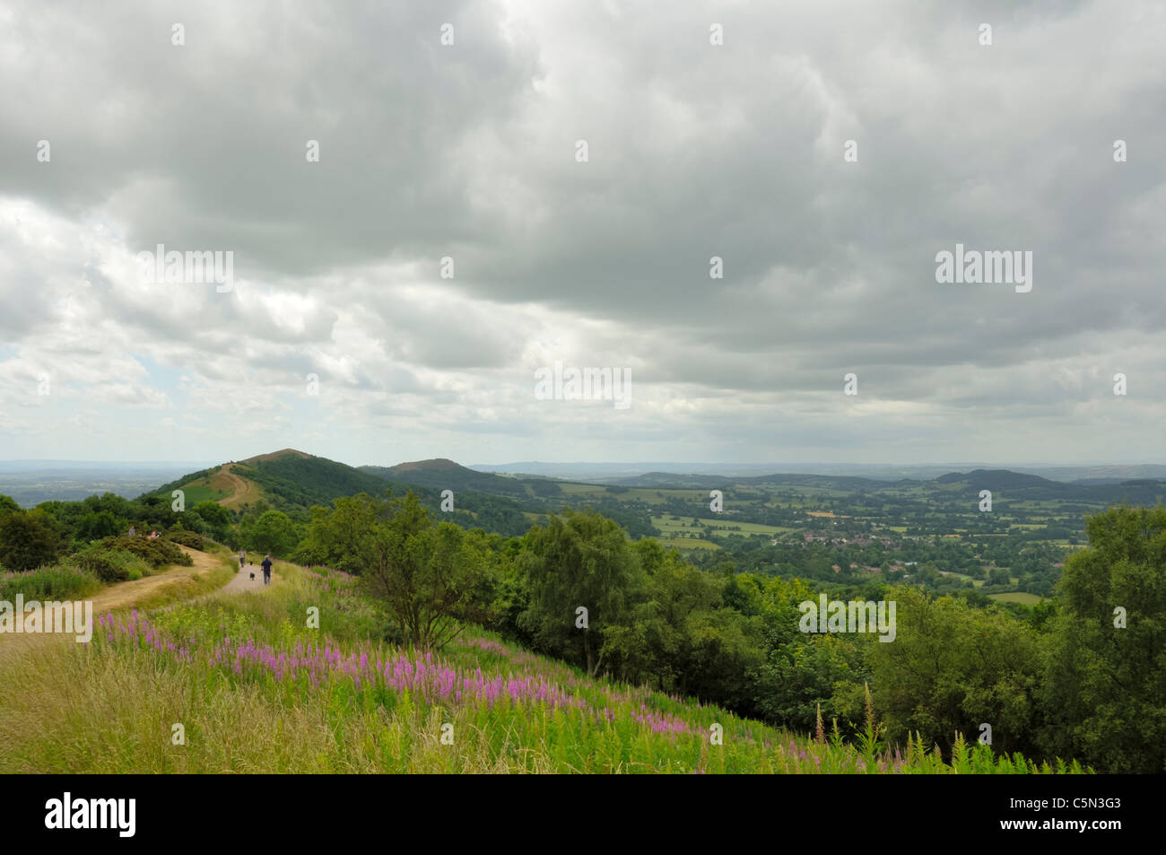 Malvern Hills Worcestershire England Landscape Stock Photo - Alamy