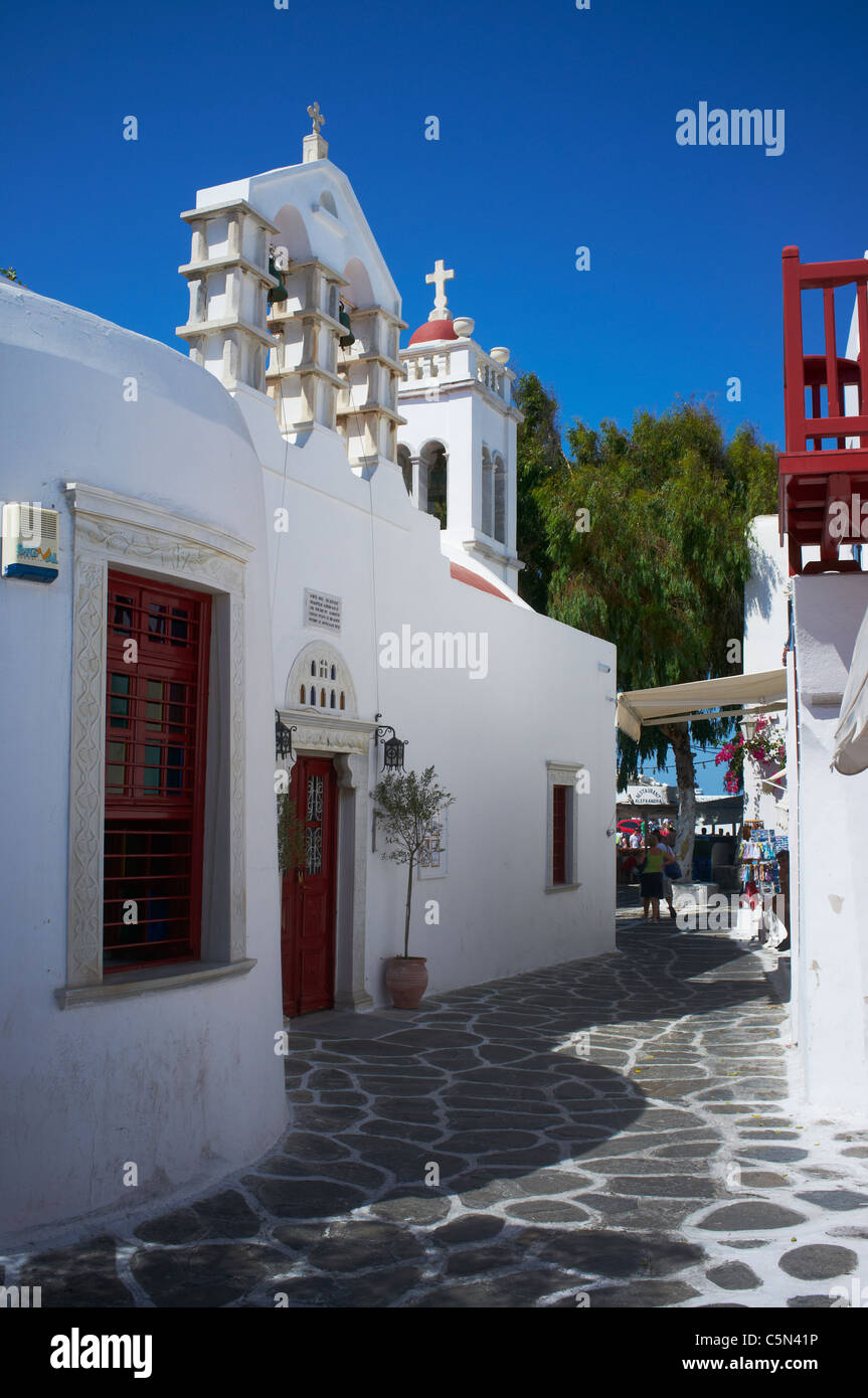 The church of Mitropolis Mykonos Greece Stock Photo - Alamy