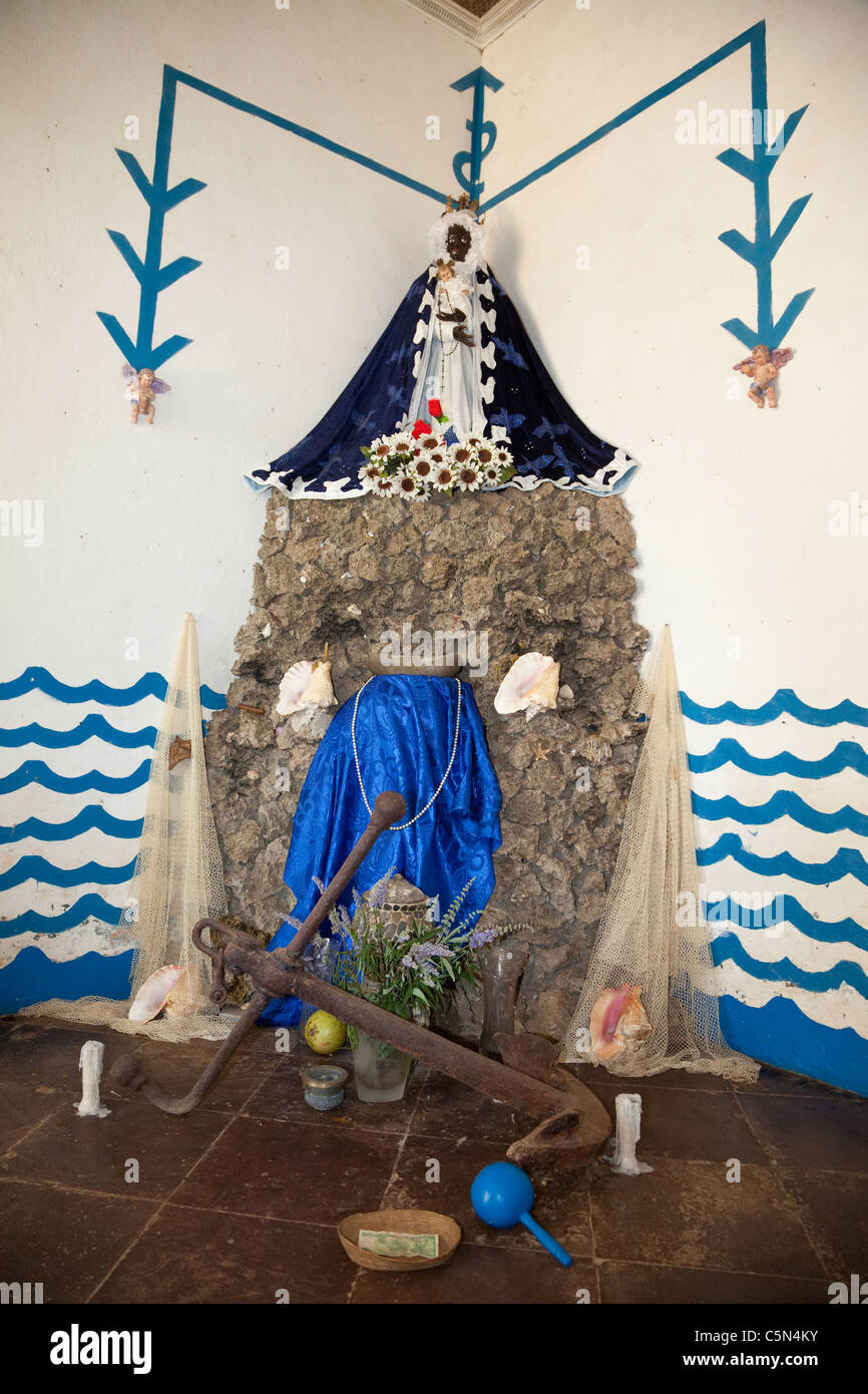 Cuba, Trinidad. Yemalla Shrine, Templo de Yemalla , a Yoruba Orisha ...
