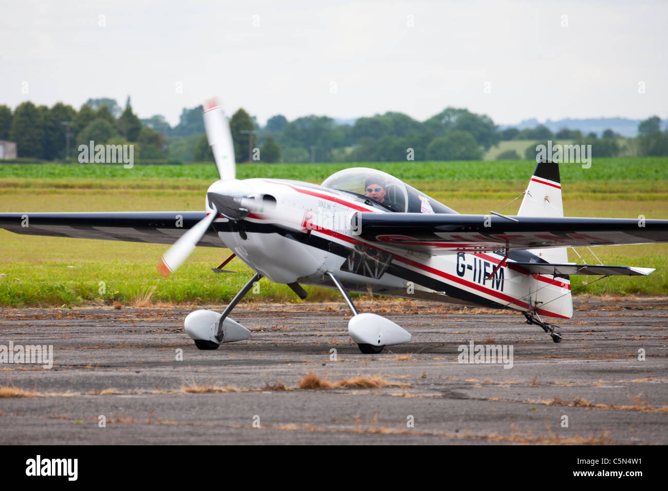 Edge 360 G-IIFM taxiing along runway prior to take-off at Wickenby ...