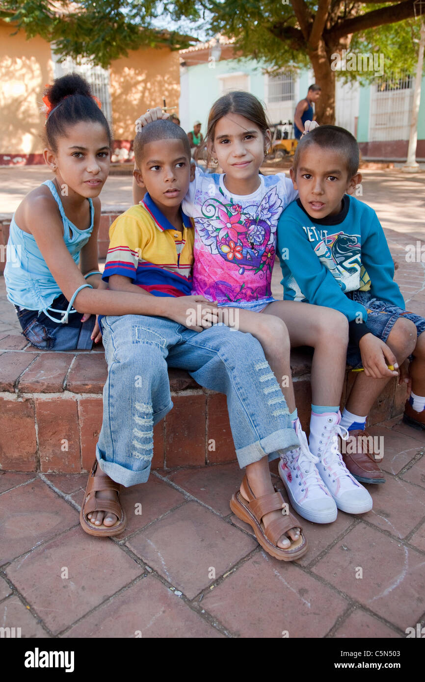 Cuba, Trinidad. Cuban Children Stock Photo - Alamy
